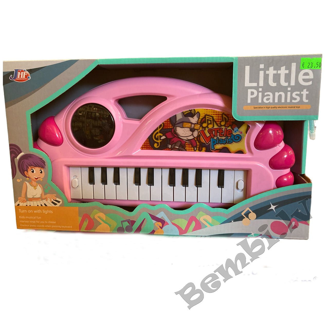 Elektriskās klavieres bērniem – sintezators Little Pianist – Bembi