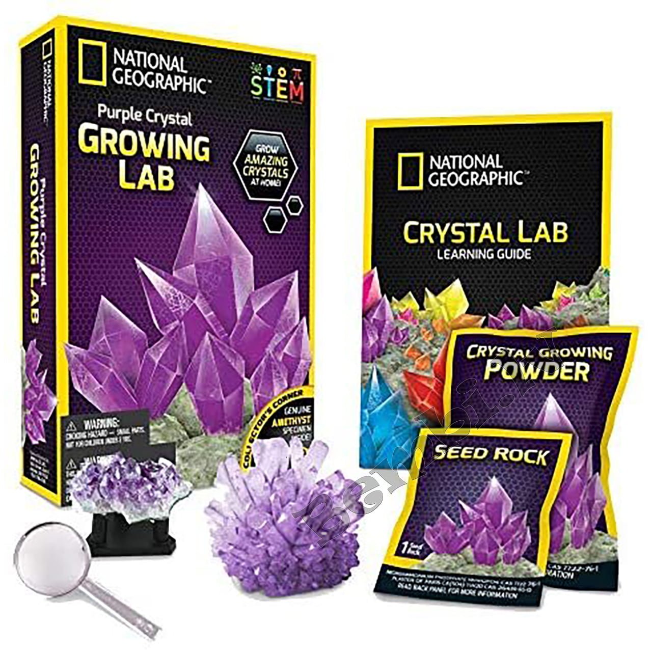 National geograpic purple Crystal lab kristāla audzēšanas komplekts – Bembi