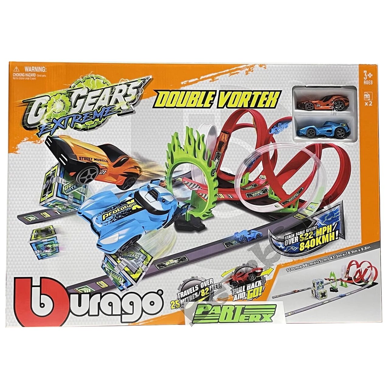 Burago Go Gears Extreme Double vortex loop auto trase – Bembi