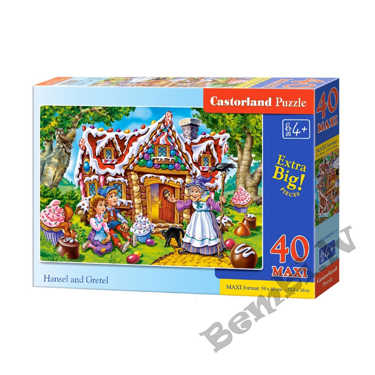 MAXI PUZZLE bērniem CASTORLAND Ansītis un Grietiņa 40 gab – Bembi