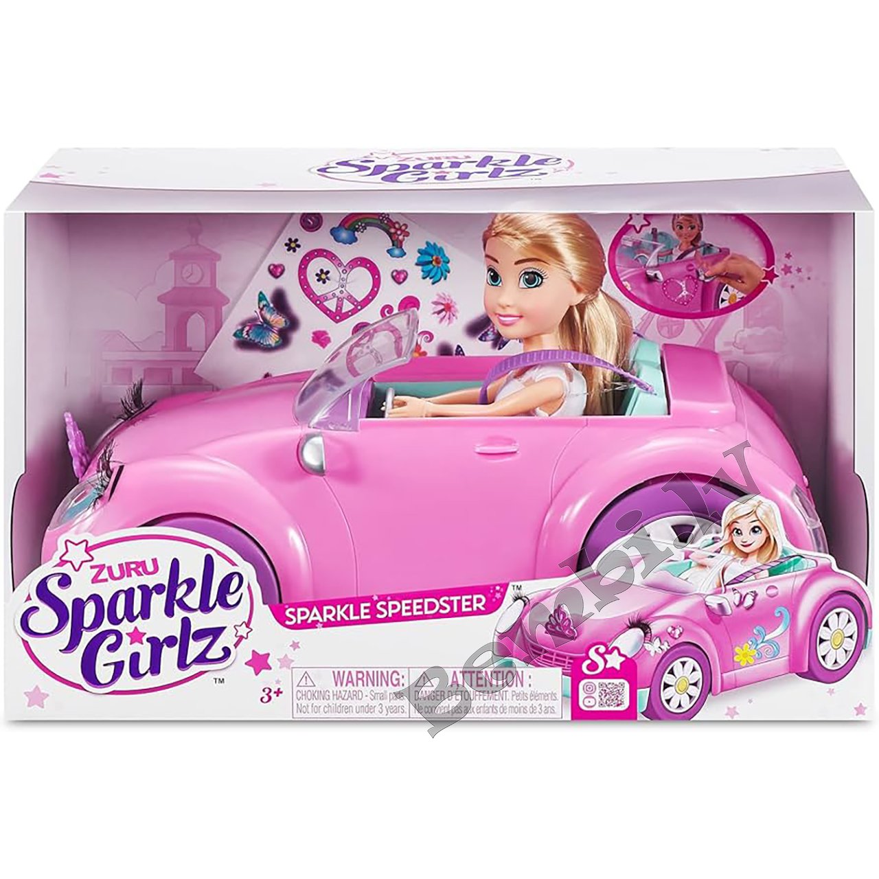 Zuru Sparkle Girlzs Sparkle Speedster lelle ar auto – Bembi